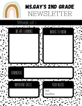 Teacher Weekly Newsletter Version By Rachel Gay Tpt