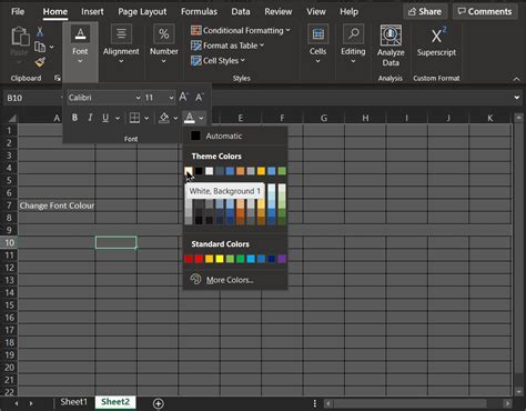 Excel Cell Dark Mode Data Science Workbench Excel Cell Dark Mode Data Science Workbench