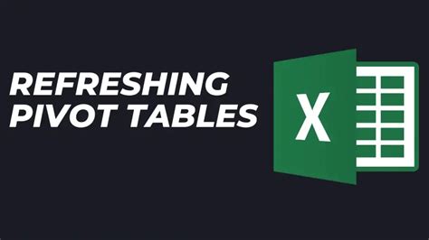How Do You Refresh Pivot Table A Simple Guide To Updating Data