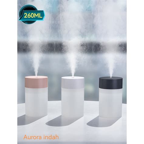 Jual Humidifier Diffuser Air Aromatherapy 260 Ml With 7 Colour LED Lamp