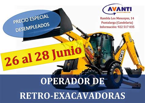 AVANTI FORMACIÓN OPERADOR DE RETRO EXCAVADORAS