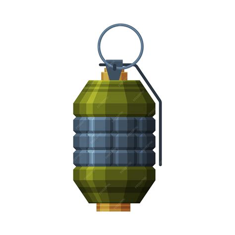 Premium Vector Military Hand Grenade Retro Combat Weapon Object