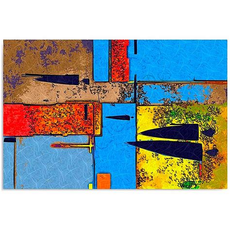 Tableau Bois Paysage Pervers 100 X 70 Cm Leroy Merlin