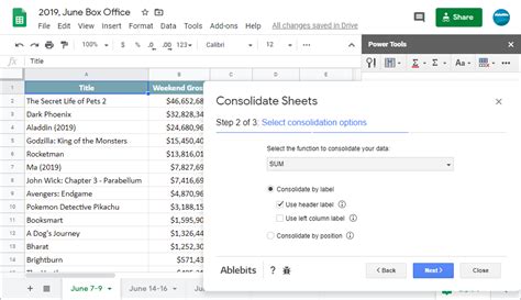 Consolidate Data In Google Sheets Into One Summary Report