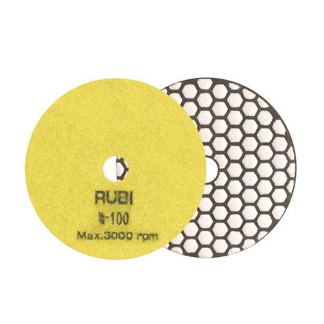 Диамантен диск за шлайфане на гранит мрамор камък и скални материали с гръб велкро Rubi ф