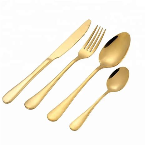 금 Stainless Steel 식기 Set 스테이크 칼 포크 숟가락 Brand