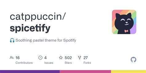 GitHub Catppuccin Spicetify Soothing Pastel Theme For Spotify