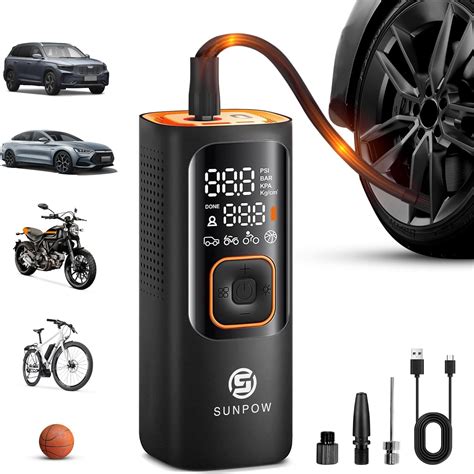 GIFTQOOL Ti50 Gonfleur De Pneu Sans Fil 150 Psi 12 V Petit