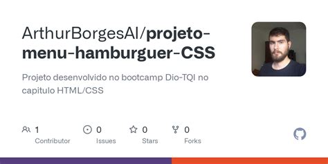 Github Arthurborgesai Projeto Menu Hamburguer Css Projeto Desenvolvido No Bootcamp Dio Tqi No