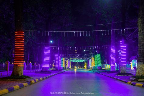 ទិដ្ឋភាពខេត្តបាត់ដំបងនាពេលរាត្រី រដ្ឋបាលខេត្តបាត់ដំបង
