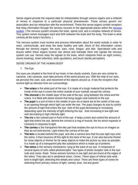 Science Soft Copy Pdf Ear Eye