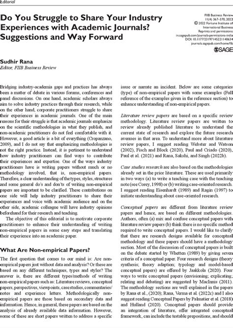 Do You Struggle To Share Your Industry Experiences With Academic