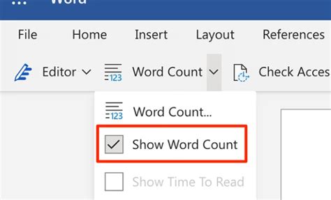 displaying word count in microsoft word the tech edvocate