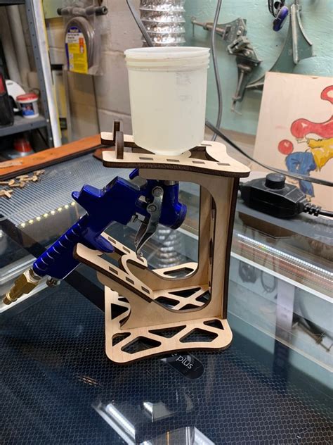 Practical Build Spray Gun Stand Made On A Glowforge Glowforge