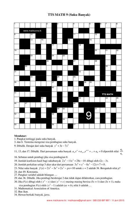 PDF TTS MATH Suku Banyak MatikZone Witing Iso Dan Pada Pembagian Cara Skema