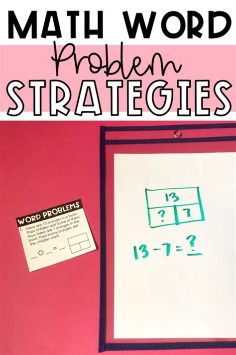 Math Word Problems Solving Strategies To Help Students Be Successful Teaching With Kaylee B