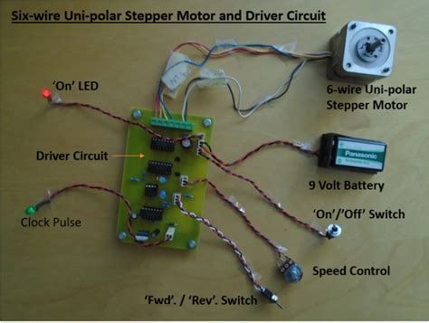 unipolar stepper motor and driver circuit alex m0tot