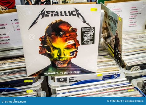 álbum De Metallica Vinil Em Exposição Para Venda Vinyl Lp Album