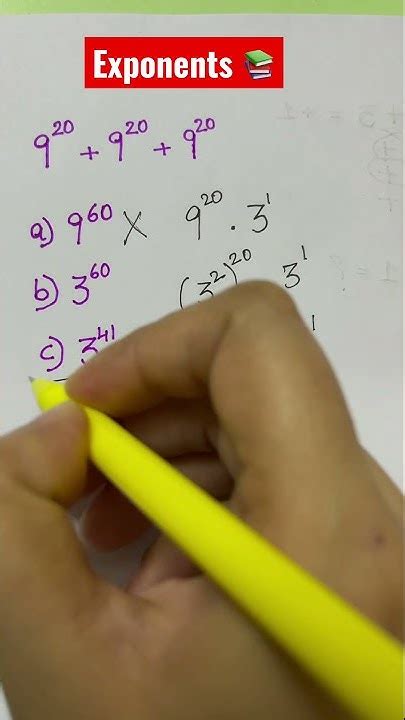Exponents Hack Math Tutor Mathtrick Learning Shorts Exponents Power Youtube