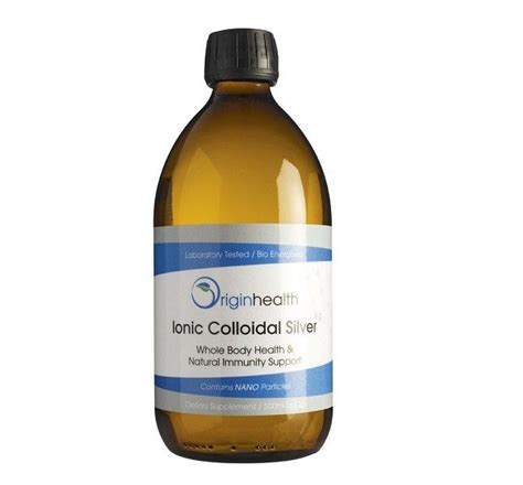 Origin Health Ionic Colloidal Silver Whole Body Health And Natural Immunity Support 500ml Pure