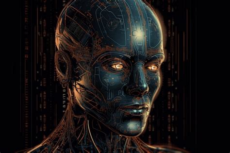 premium ai image advanced artificial intelligence robot created with