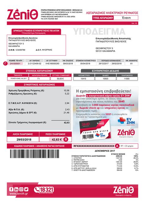 Online Πληρωμή Λογαριασμού ZeniΘ