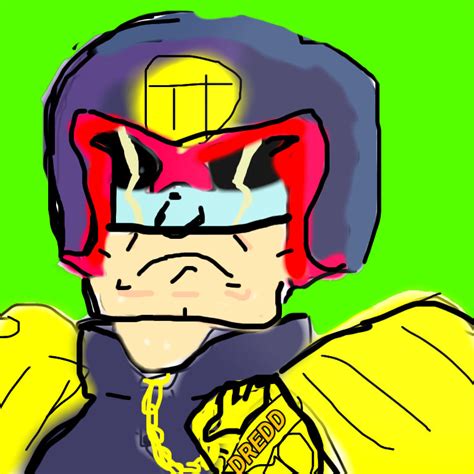 Digital Judge Dredd Drawing By 80sfansincedayone On Deviantart