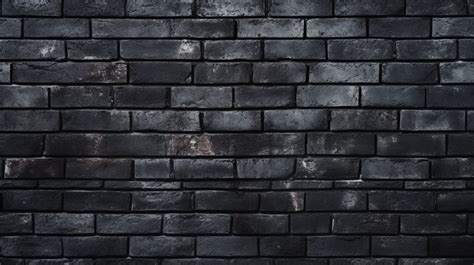 Dark Brickwork Background With Black Brick Wall Texture Brick Brick