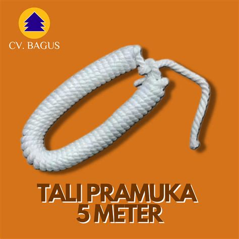 Tali Pramuka 5 Meter Besar Tali Tampar Tali Tambang Marlon Lebar Tali 7mm Cv Bagus
