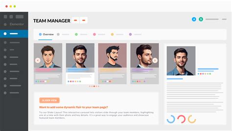 Elementor Widget Demo WordPress Team Manager Showcase Team Members