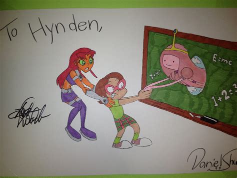 Starfire Penny And Princess Bubblegum By Cowheaddanny On Deviantart