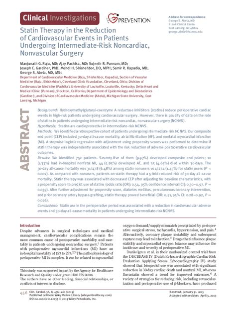Pdf Association Between Statin Therapy And Amputation Free Survival