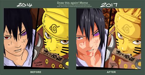 Naruto And Sasuke Draw That Again Meme By Gunraider On Newgrounds