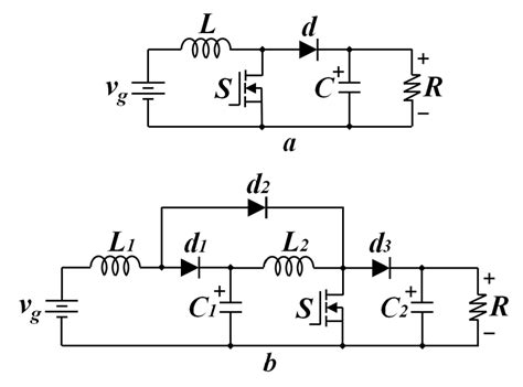 A Traditional Boost Converter B Traditional Quadratic Boost Download Scientific Diagram