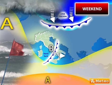 Meteo WEEKEND un CICLONE attraverserà l Italia Le conseguenze per Sabato e Domenica