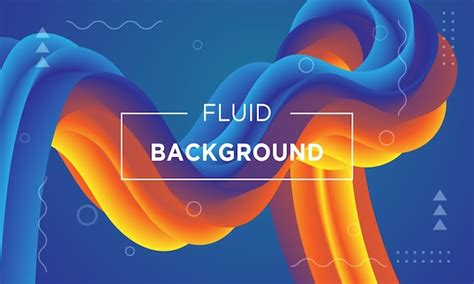 Premium Vector Dynamic Fluid Liquid Gradient Shape Background