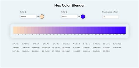 Hex Color Blender That I Made ‿ Scrolller