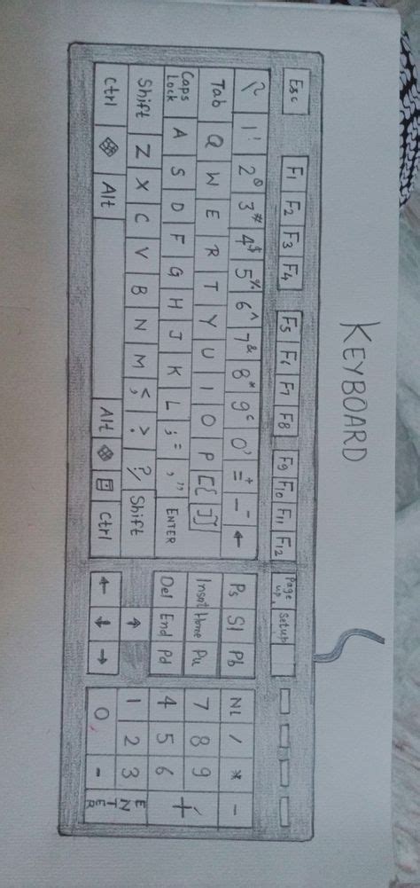 Drawing Of A Keyboard