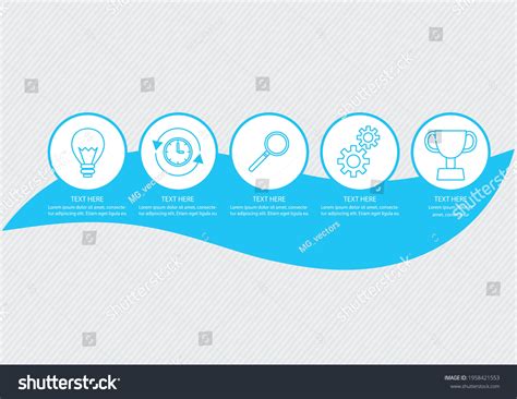 Flowchart Infographic Icons Template 库存矢量图（免版税）1958421553 Shutterstock
