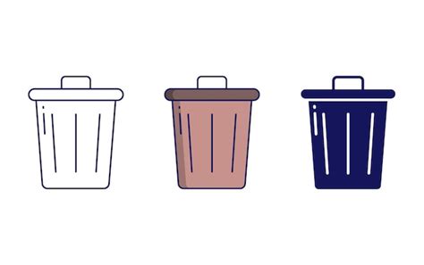 Premium Vector Trash Vector Icon