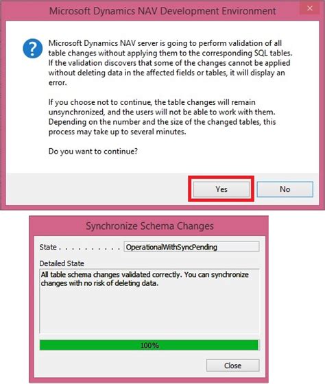 Schema Synchronization In Microsoft Dynamics Navision 2015 Arksd