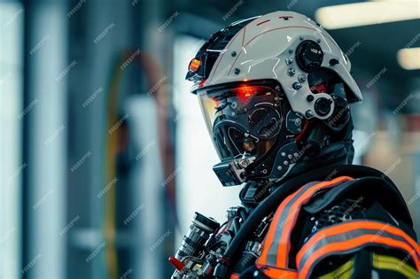 Premium Photo A Robot Firefighter Training For Emergency Rescues Premium Photo A Robot Firefighter Training For Emergency Rescues