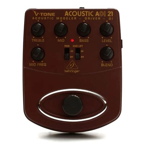 RCK AUDIO Instrumentos Musicais e Áudio Profissional Pedal Behringer V tone Acoustic Adi