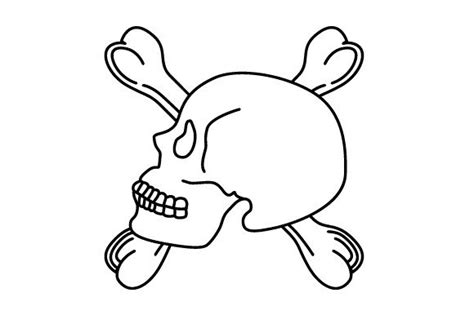 Skull With Crossbones Tattoo Svg Cut File By Creative Fabrica Crafts