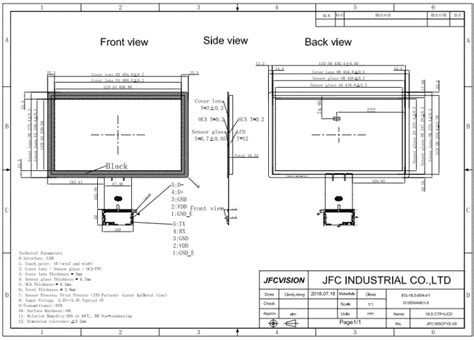 China PCAP Touch Panel For Industrial Touch Screen