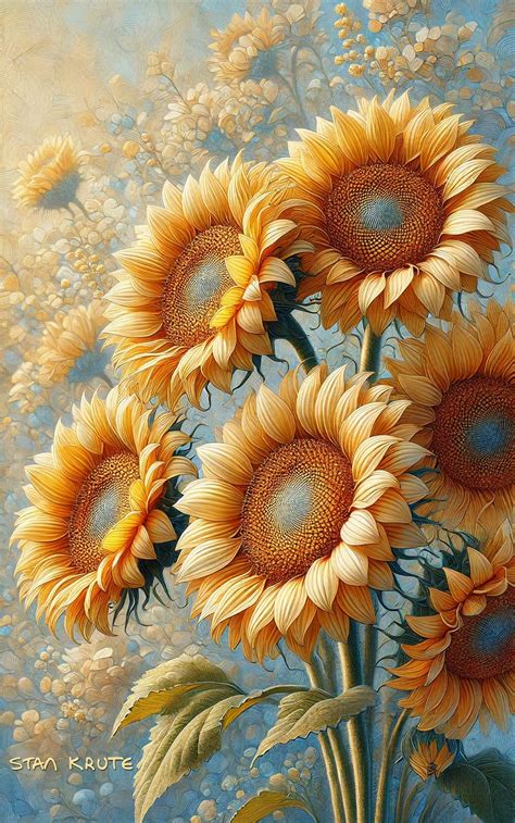 Solve Sunflowers Jigsaw Puzzle Online With 104 Pieces