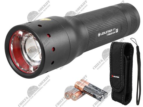 Фонарь ручной Led Lenser P7 черный, светодиод. 450lx AAAx4, 501046 ...