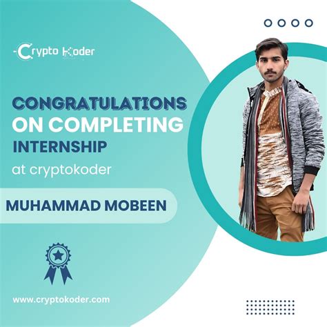Cryptokoder On Linkedin Internshipcompletion Congratulations Teamsuccess Brightfuture