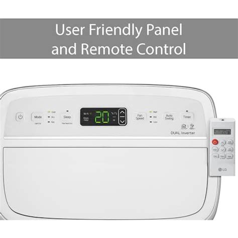 Lg Lp1419ivsm White 500 Sq Ft Dual Inverter Portable Air Conditioner
