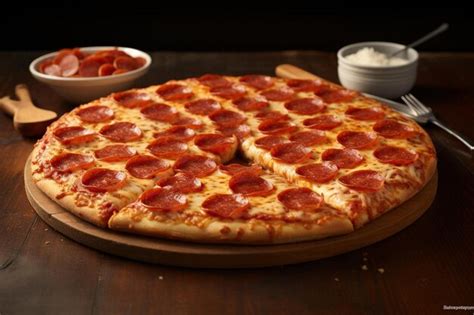 Premium Photo Cheesy Pepperoni Pizza Slice Combo Platter